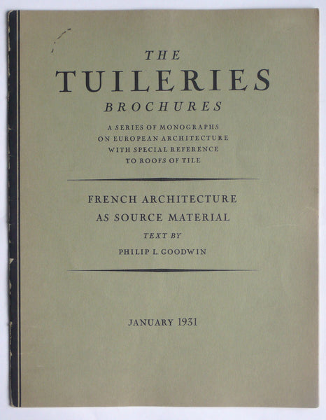 The Tuileries Brochures French Architecture as Source Material – High Valley Books