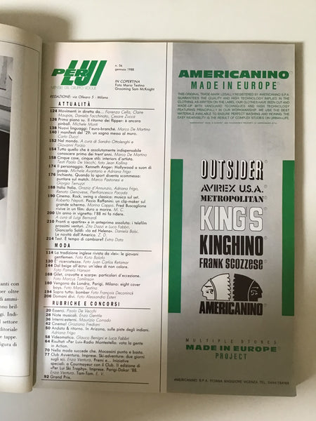 Per Lui magazine gennaio 1988 – High Valley Books