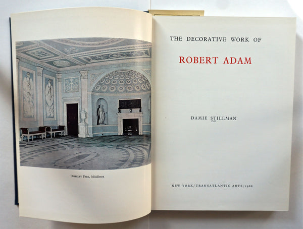 The Decorative Work of Robert Adam – High Valley Books